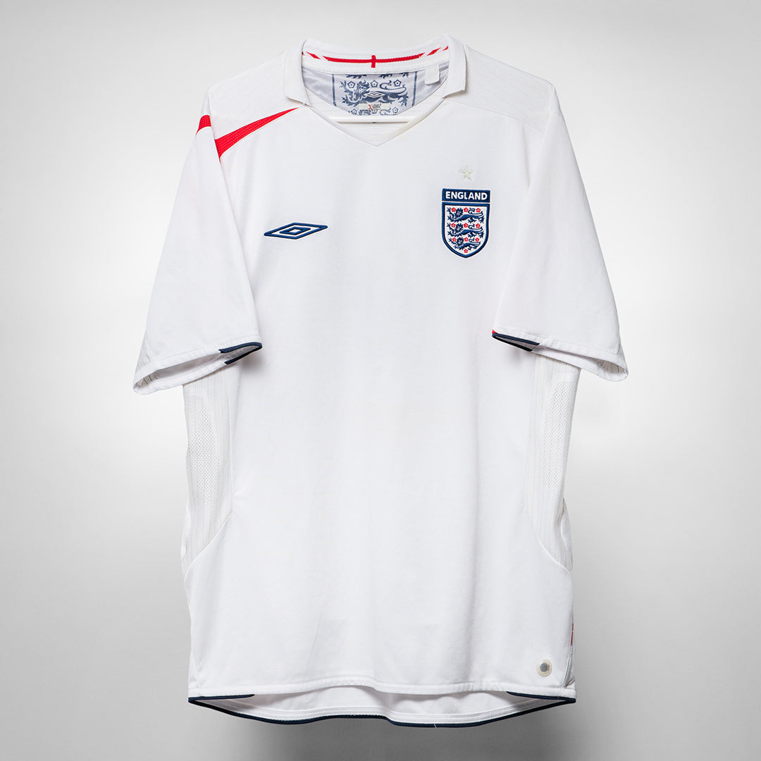 2006-2008 England Umbro Home Shirt - Marketplace – PFC Vintage