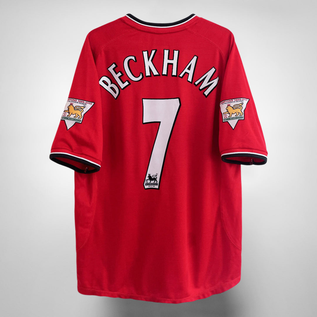 2000-2002 Manchester United Umbro Home #7 David Beckham - Marketplace ...