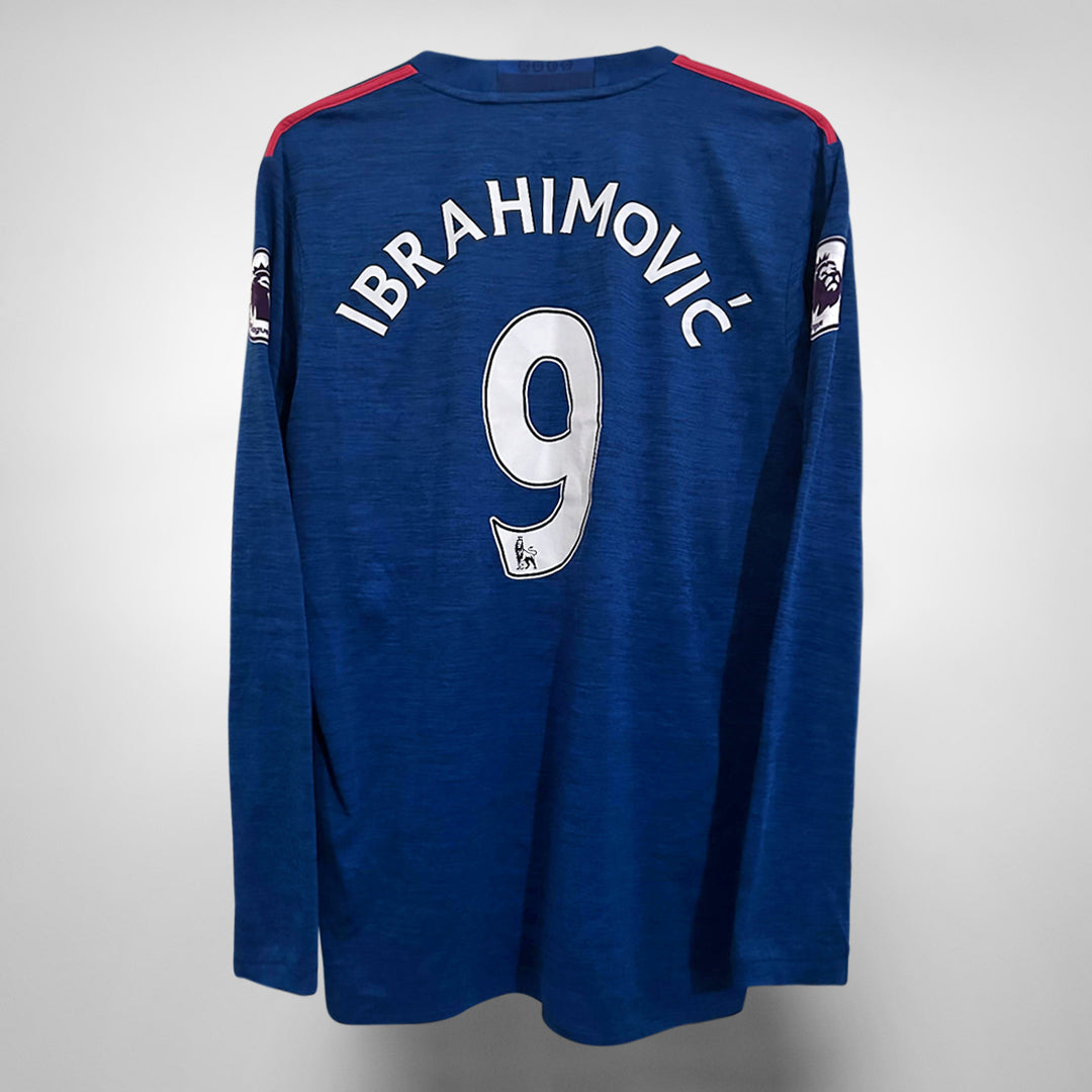 2016-2017 Manchester United Adidas Away Shirt #9 Zlatan Ibrahimovic ...