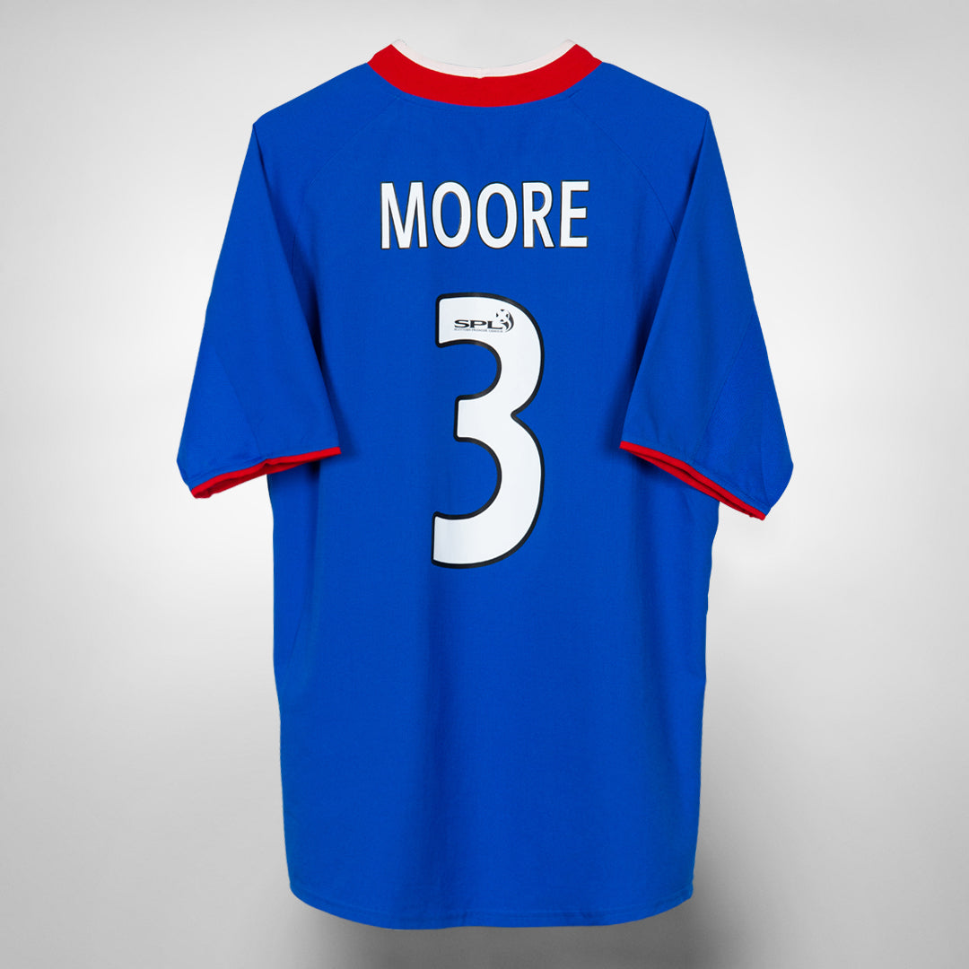 2003-2005 Rangers Diadora Home Shirt #3 Craig Moore | Classic Football ...