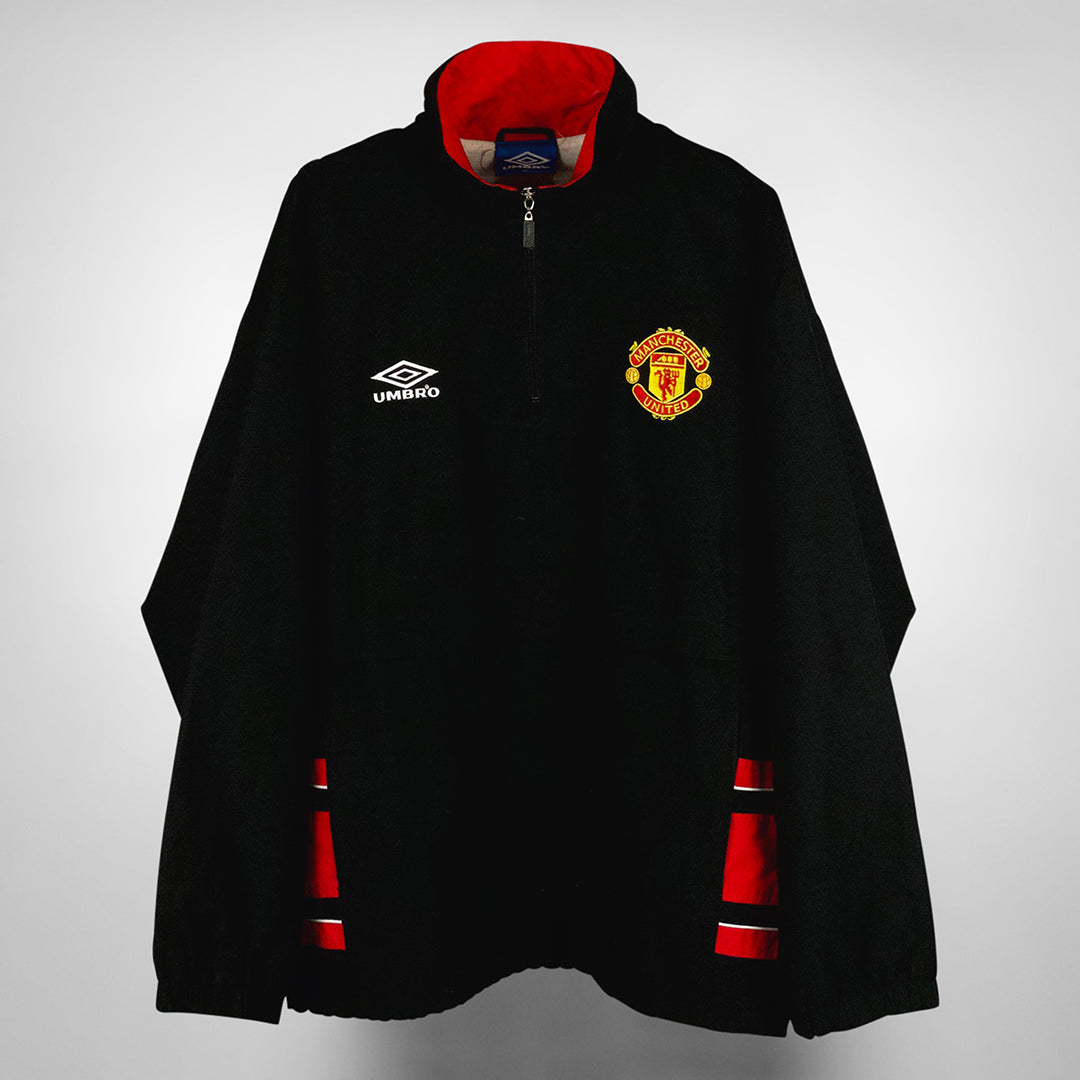 1990s Manchester United Umbro Quarter Zip Jacket | Classic Football ...
